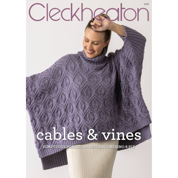 Cleckheaton Cables & Vines Pattern 1021 - knit crochet - Nundle Woollen ...