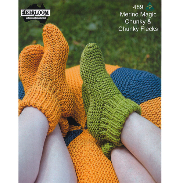 Heirloom Chunky Sock Pattern - Knit crochet - Nundle Woollen Mill