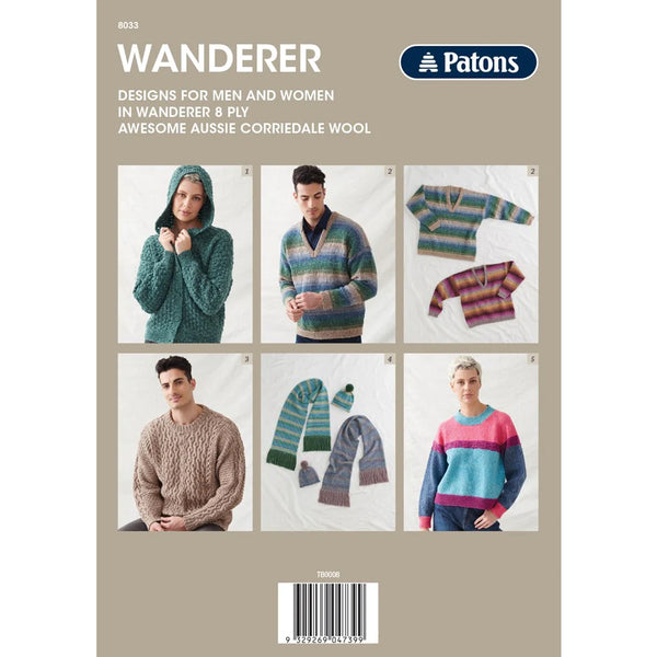 Patons Wanderer Book 8033 - Knit Crochet - Nundle Woollen Mill