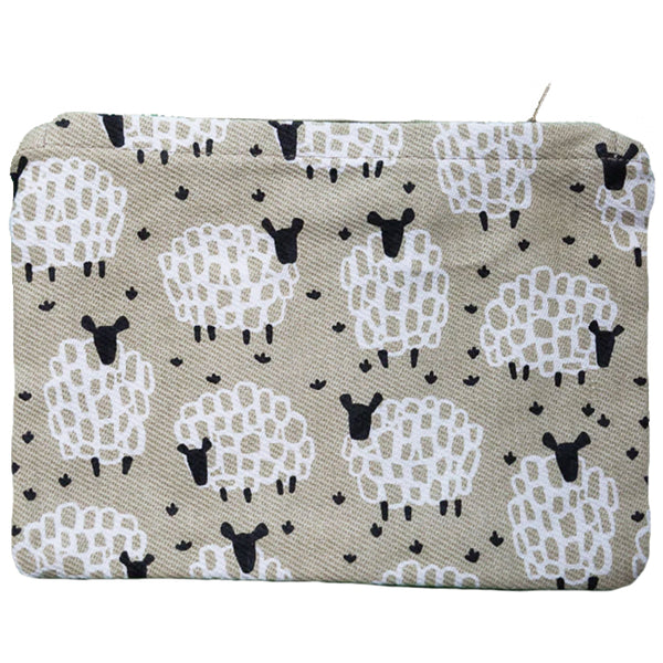 Zip Pouch - Grey Sheep - Giftware - Nundle Woollen Mill